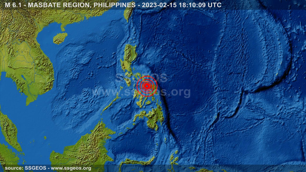 Mw 6.1 Masbate Region, Philippines | SSGEOS
